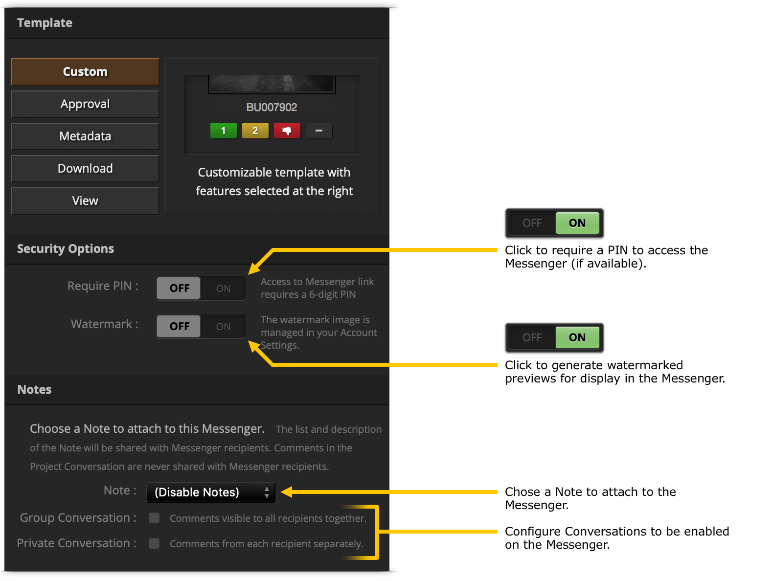 Messenger Templates and Configuration – Knowledge Base