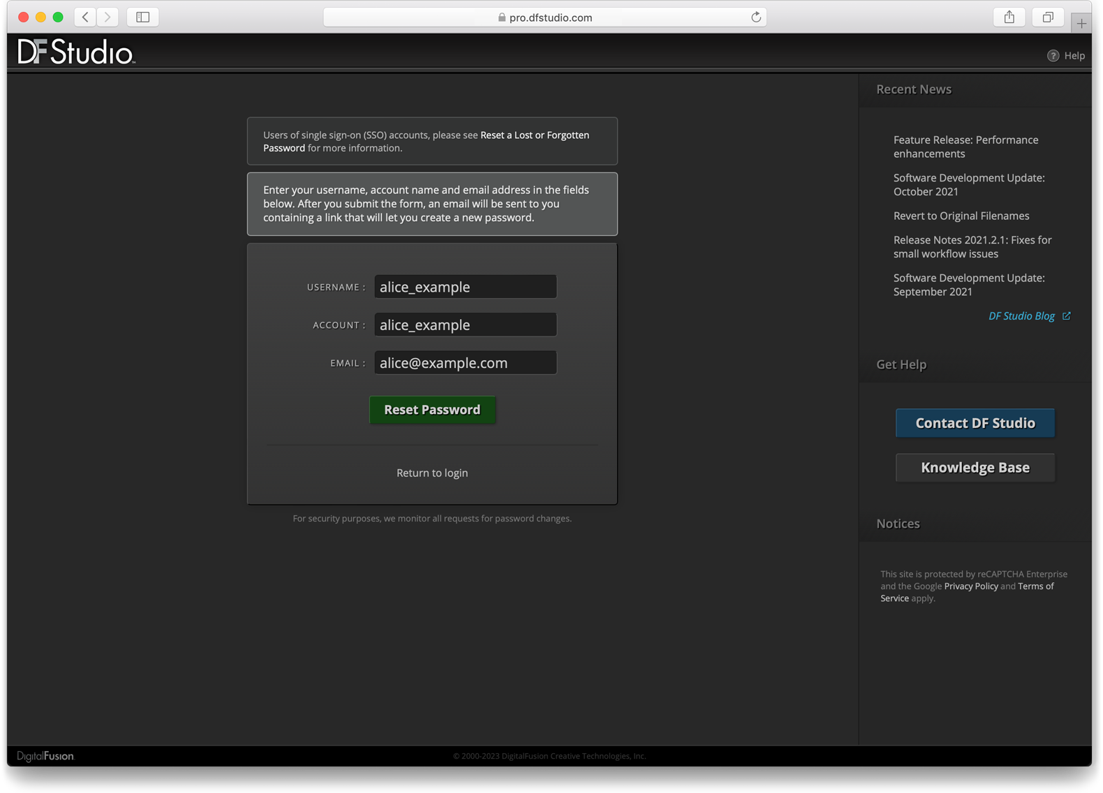 Reset a Lost or Forgotten Password – Knowledge Base