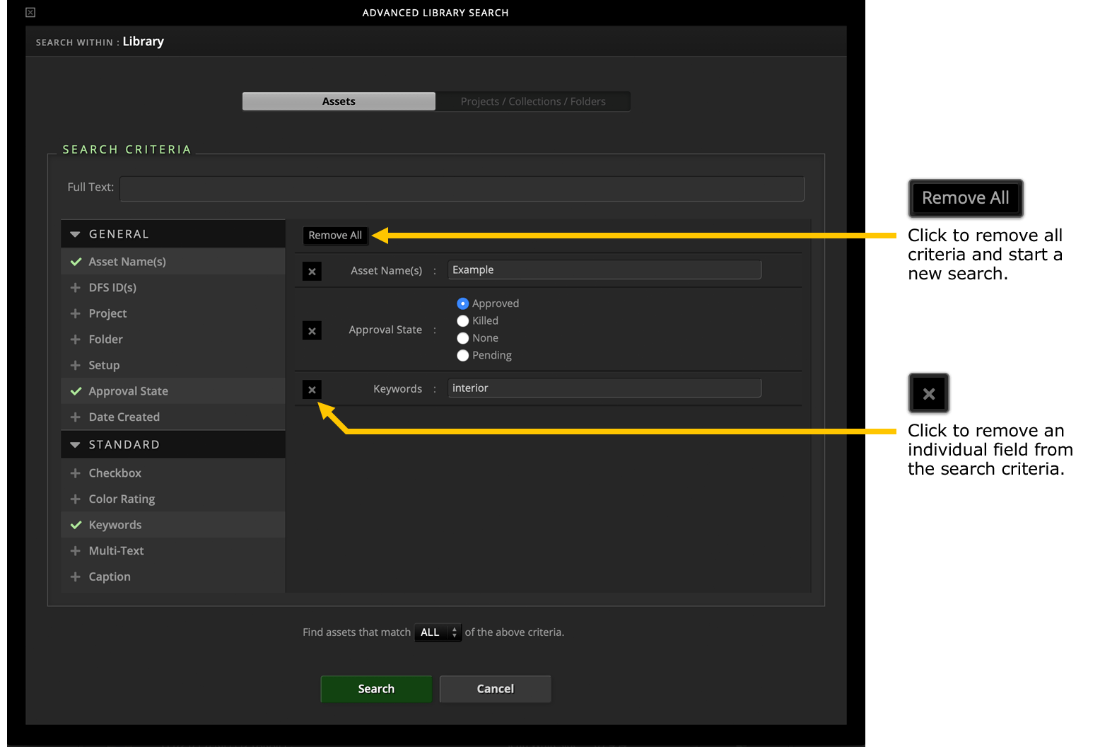 DF Studio Advanced Search – Knowledge Base